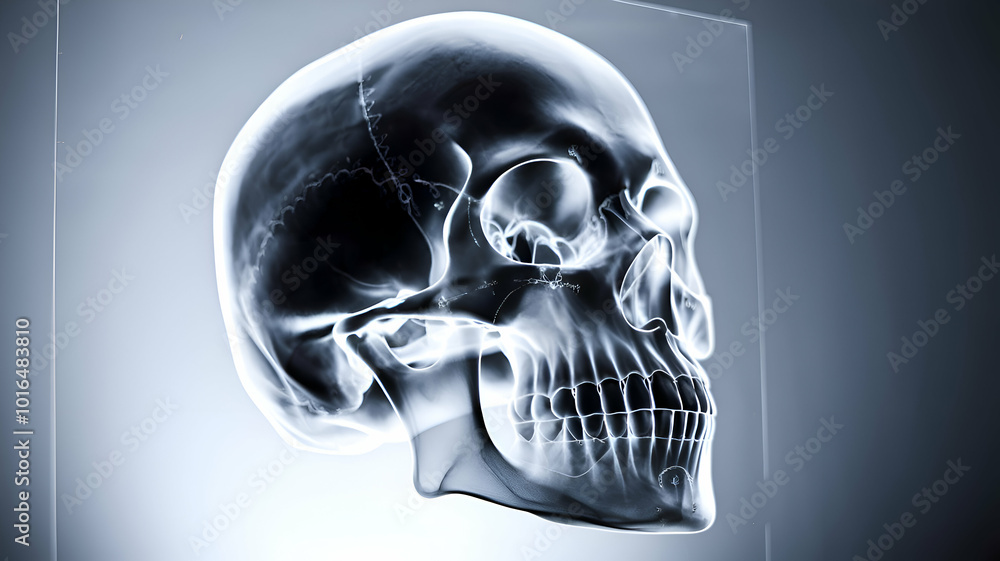 Ultra-Detailed X-Ray Scan of Human Skull in 8K Quality – High ...