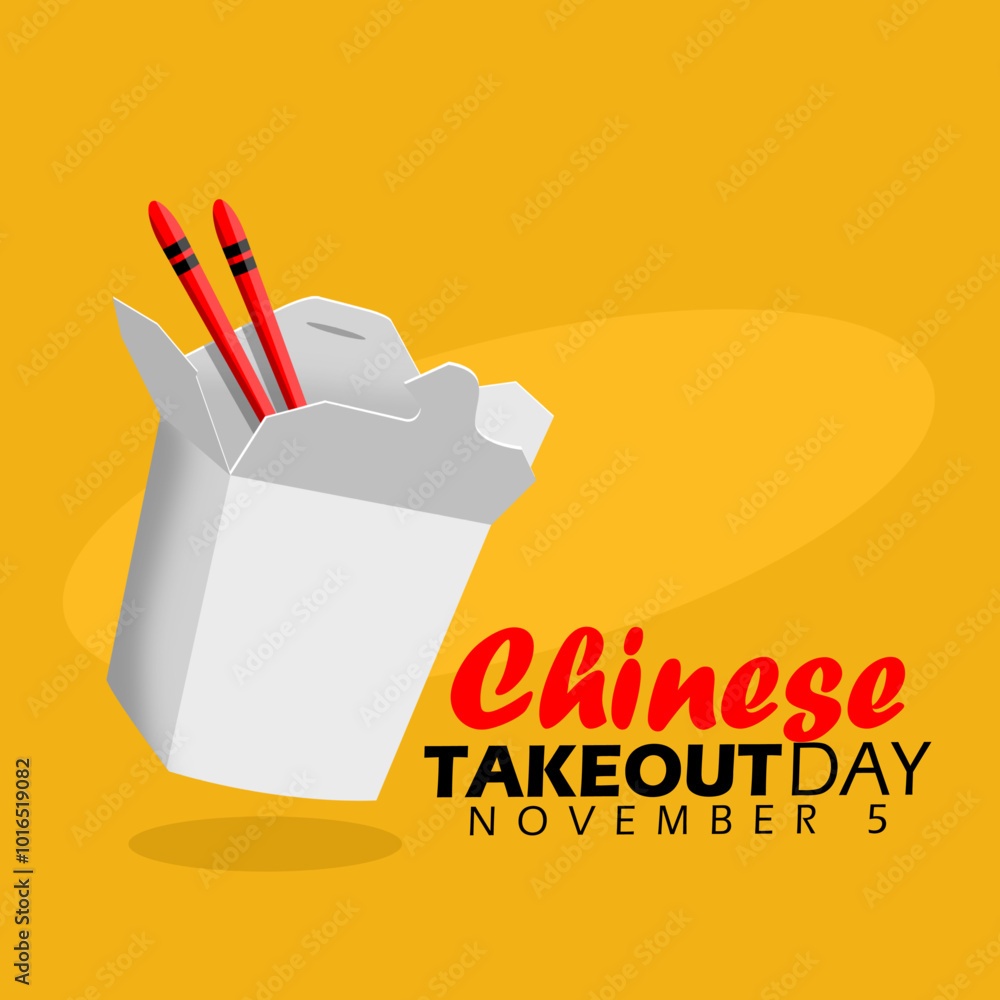 National Chinese Takeout Day is celebrated on November 5th. Empty ...