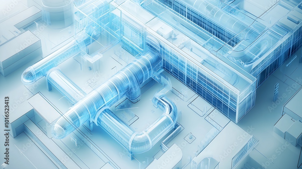 mixed-mode ventilation system for a hospital, showing both mechanical ...