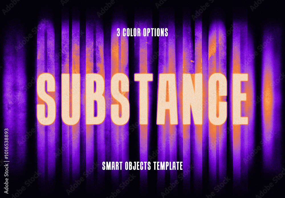 Vanishing Text Effect Mockup Stock Template | Adobe Stock