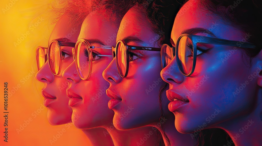 illustration of diverse individuals representing generation z the ...