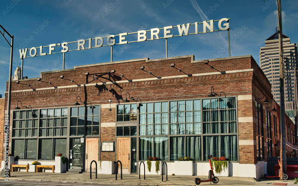 Wolf's Ridge Brewing and tap room in downtown Columbus Ohio USA 2024 ...