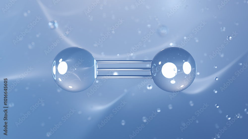 carbon monosulfide molecular structure, 3d model molecule, diatomic ...