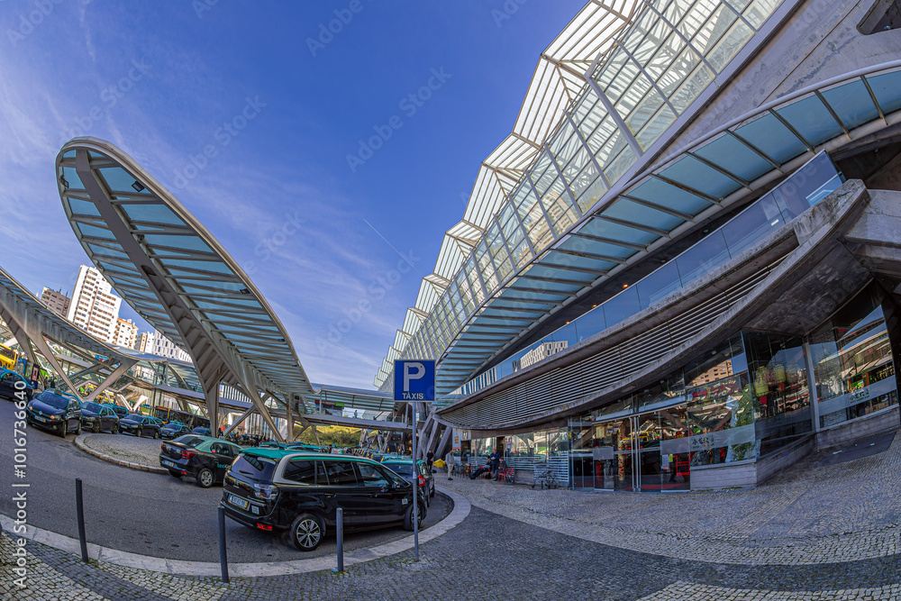 Gare do Oriente or the Lisbon Oriente Station, one of the main ...