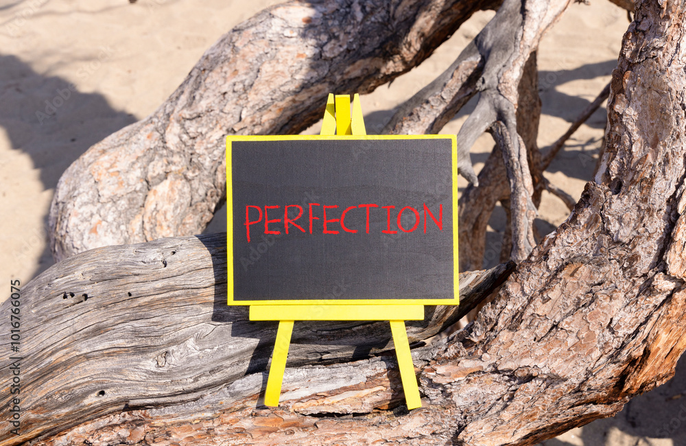 Perfection symbol. Concept word Perfection on beautiful chalk ...