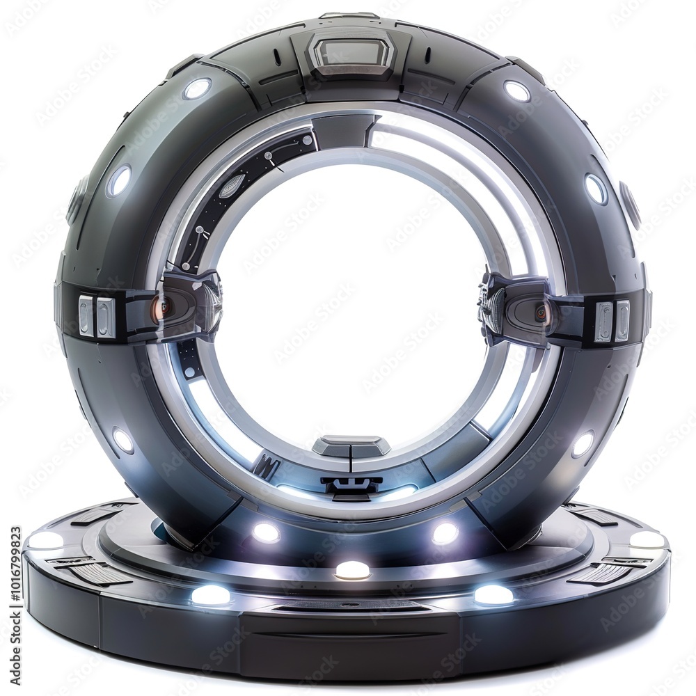 The teleportation device engages, instantly transporting its user to ...