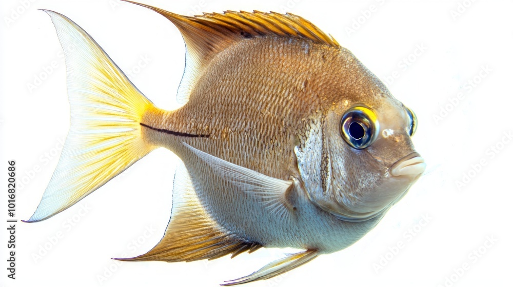Spadefish belonging to the Ephippidae family showcases its unique ...