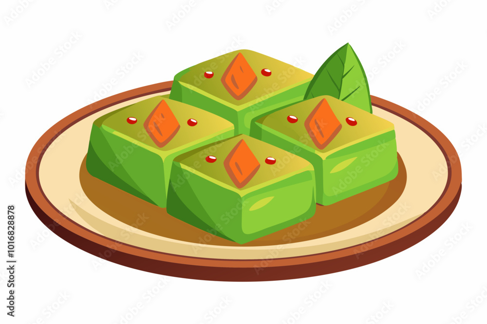 Barfi indian sweet dish food vector Stock Vector | Adobe Stock