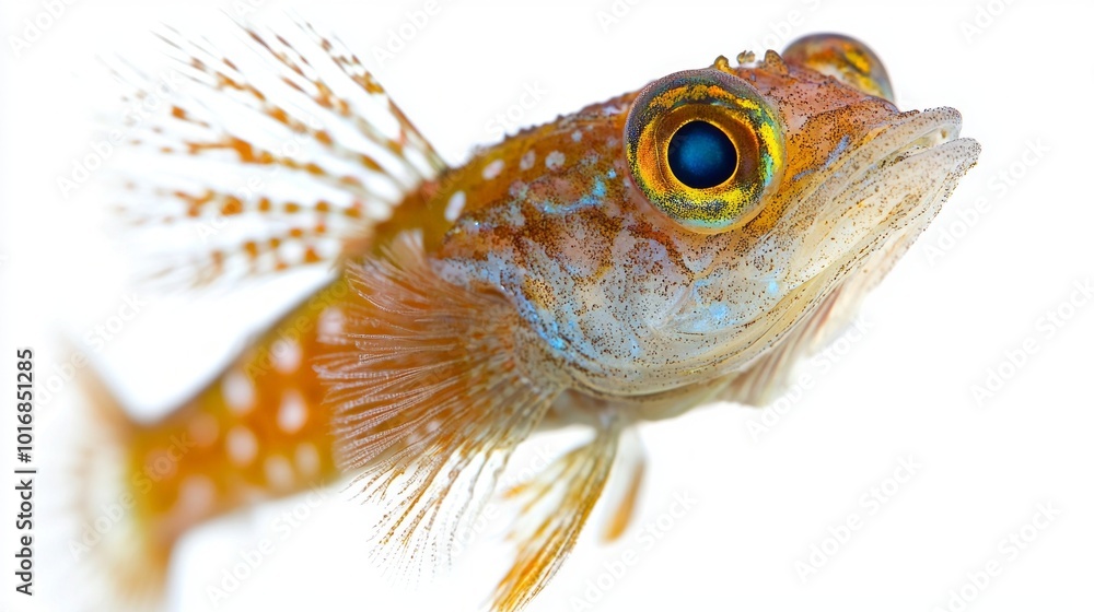 blenny fish features striking coloration and unique patterns ...