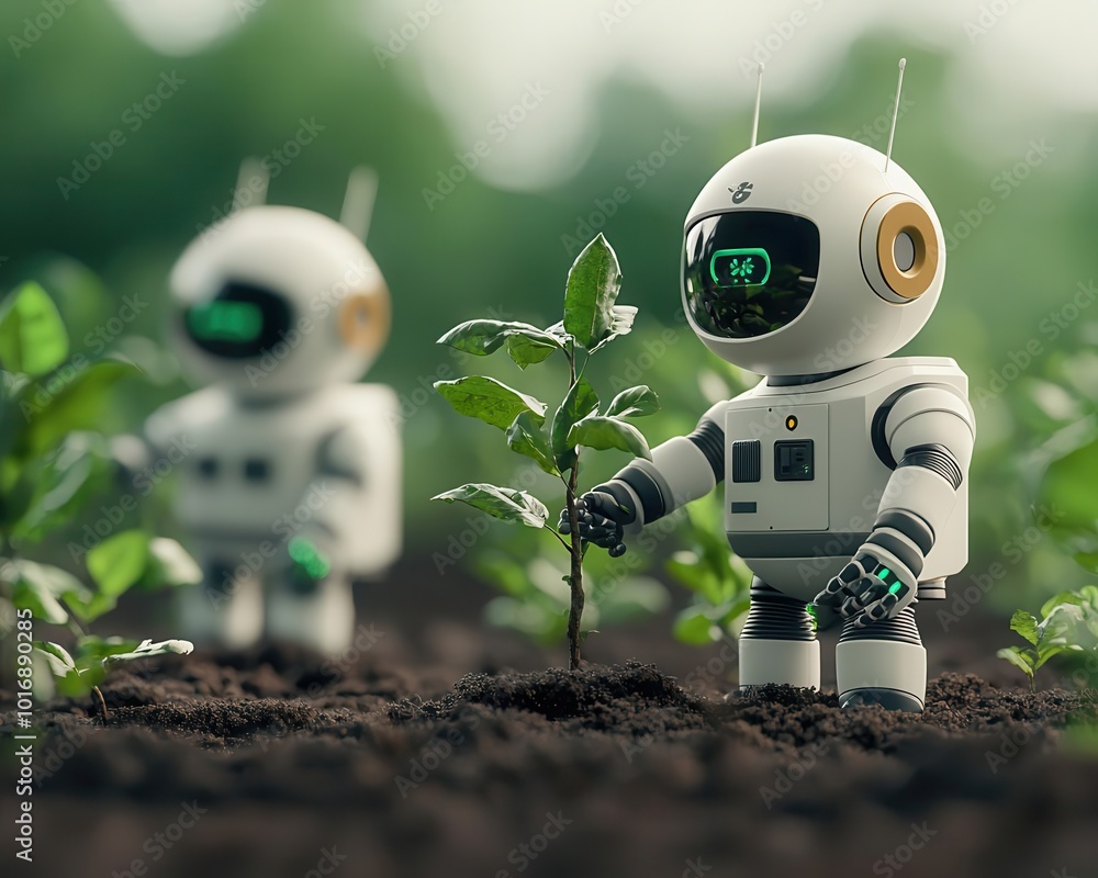 Autonomous robots planting trees in reforestation efforts ...
