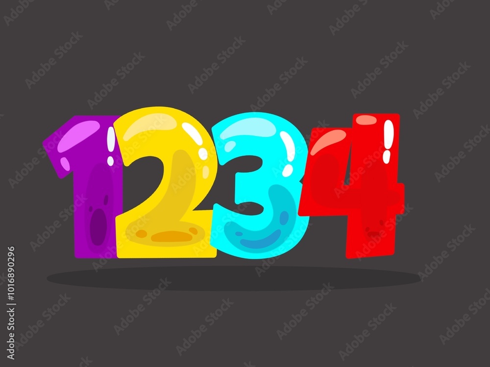 1234 shiny Alphabet Letters kids cover book for kids, first 1234 cover ...