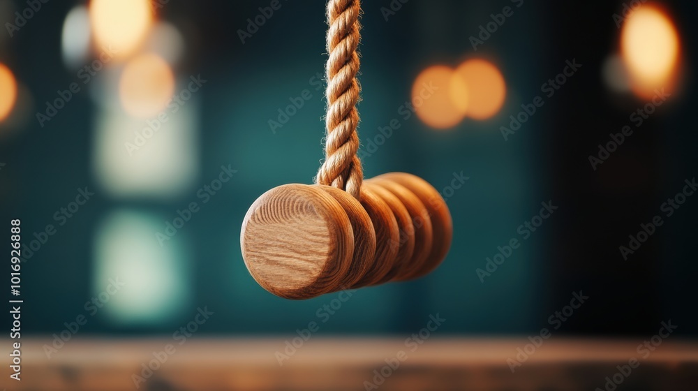 A photo of a lever lifting a heavy object, demonstrating the principle ...
