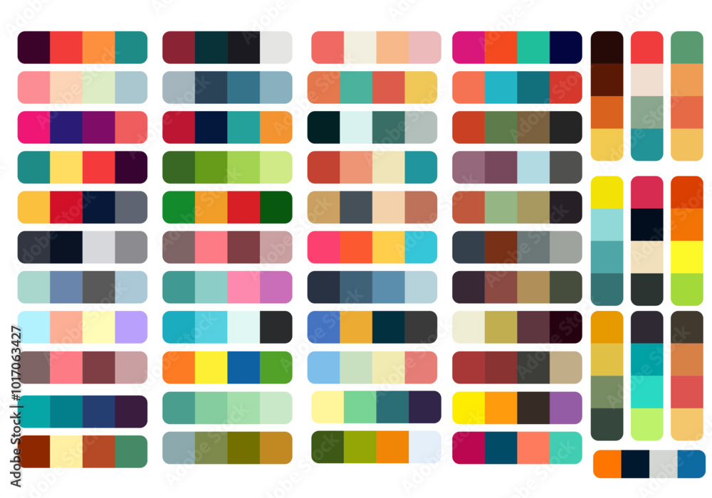Vecteur Stock Color table Pantone. Color print test page. Illustration ...