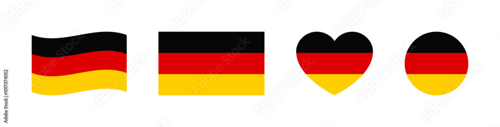 Poster German Flag Icon Set – Wall Art | UkPosters