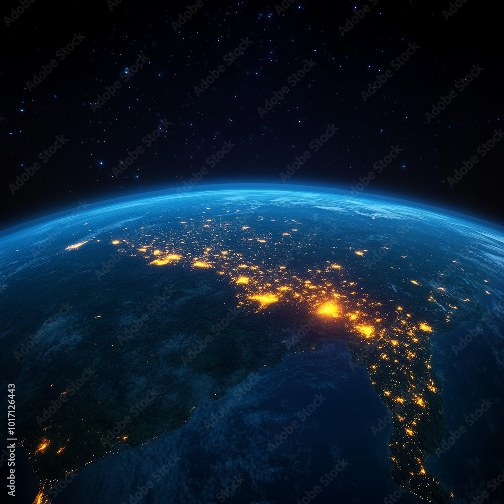 Bright Earth from Space: A Vivid Observation of the Amazon Basin Stock ...