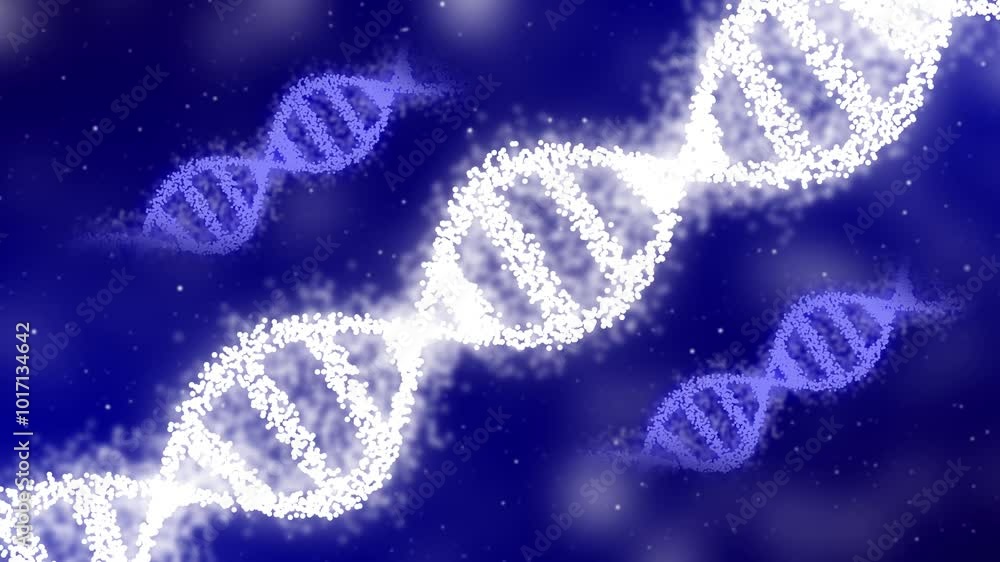 DNA transmission glowing rotating. Molecule helix Science . 3D ...