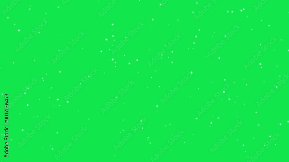 Magic flying fireflies in air on chroma key green screen alpha channel ...