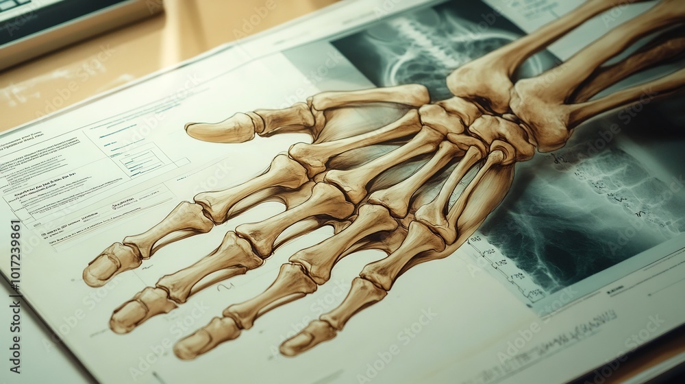 Anatomy of human hand detailed bones and muscles orthopedic surgeon ...