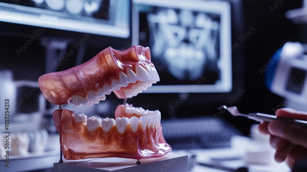 Anatomy of human jaw detailed teeth and mandible orthodontist using ...