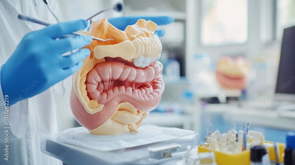 Anatomy of human stomach muscles and lining gastroenterologist using ...