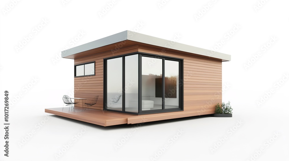 ADU or accessory dwelling unit also known as a tiny house. Concept Tiny ...