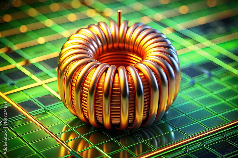 Symbol for Inductor in Electrical Engineering Design Representing ...