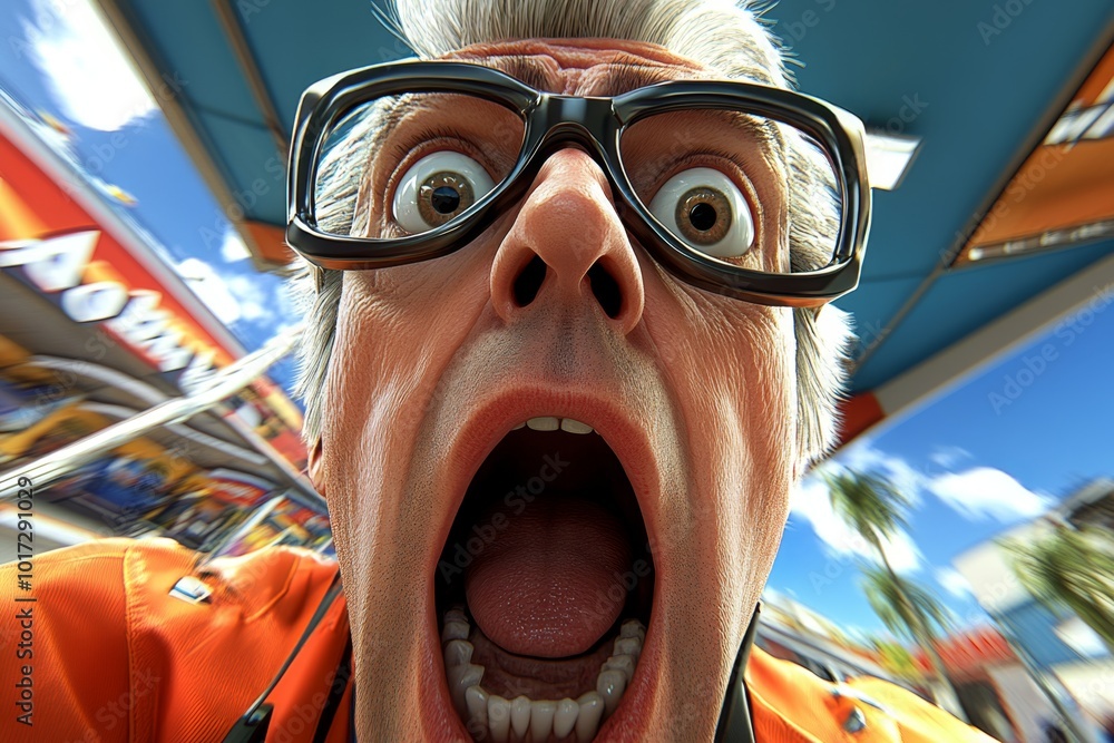 Hyper-realistic depiction of an office setting where one employeeâ€™s ...