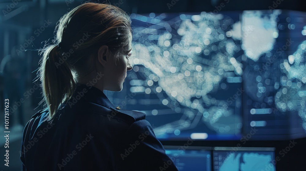 Crime Prediction Future Digital Interface Real Time Data Map Risk Trends Visualization