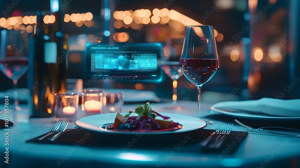 Holographic Wine Pairing Guide A Luxurious Futuristic Fine Dining ...