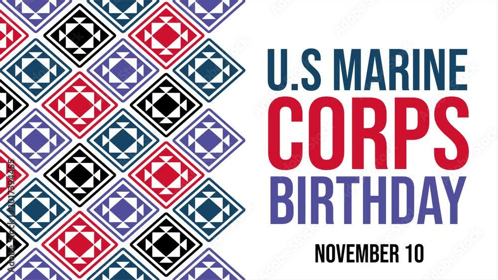 4K Animation Celebrating U.S. Marine Corps Birthday on November 10 ...