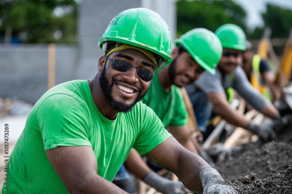 A group of rural workers building eco-friendly homes using local ...