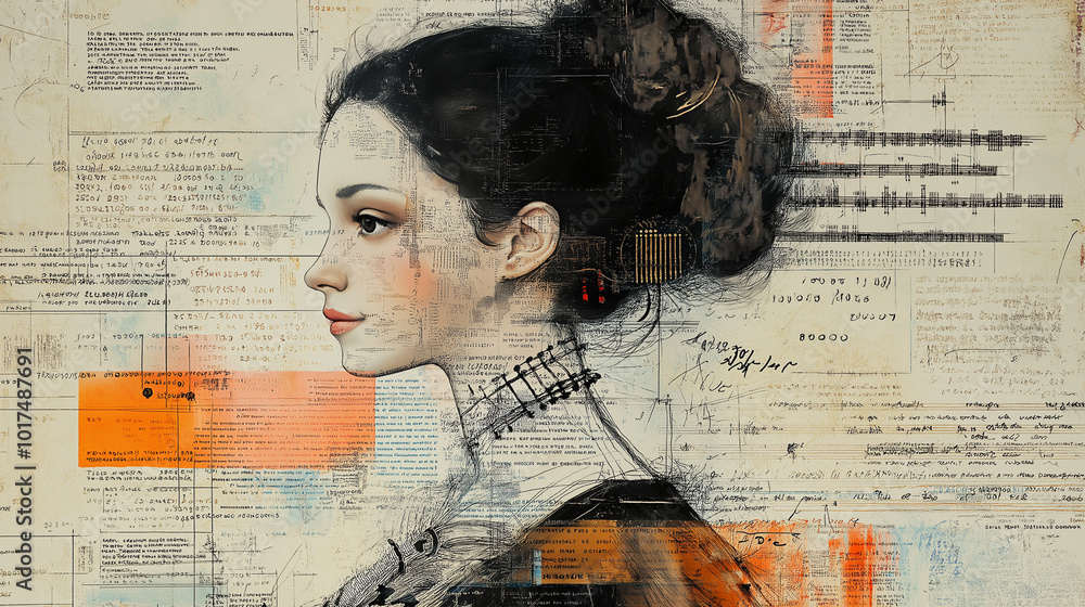 Mathematical Genius, a collage of Ada Lovelace s handwritten notes and ...