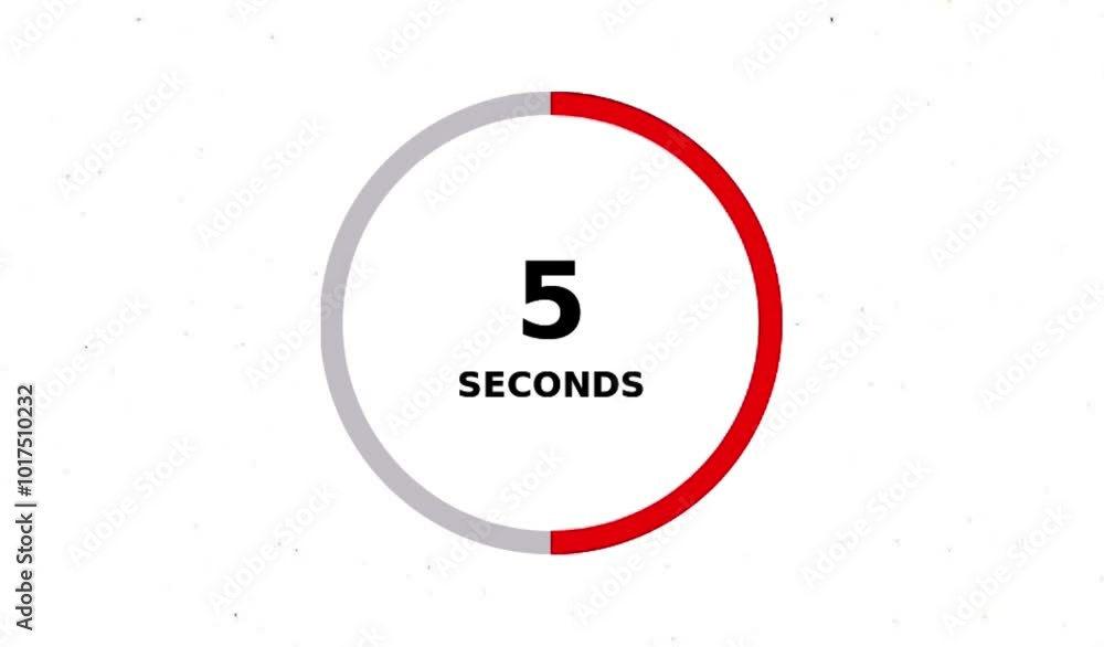 10 Second Countdown Timer on White Background | Clean and Minimal ...