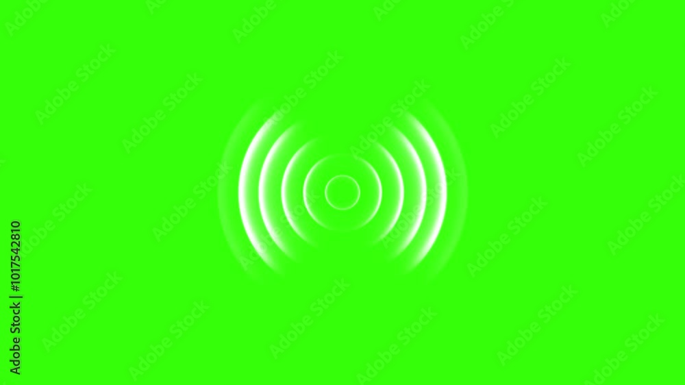 Radio wave looping animation concept. Radio wave looping screen on ...