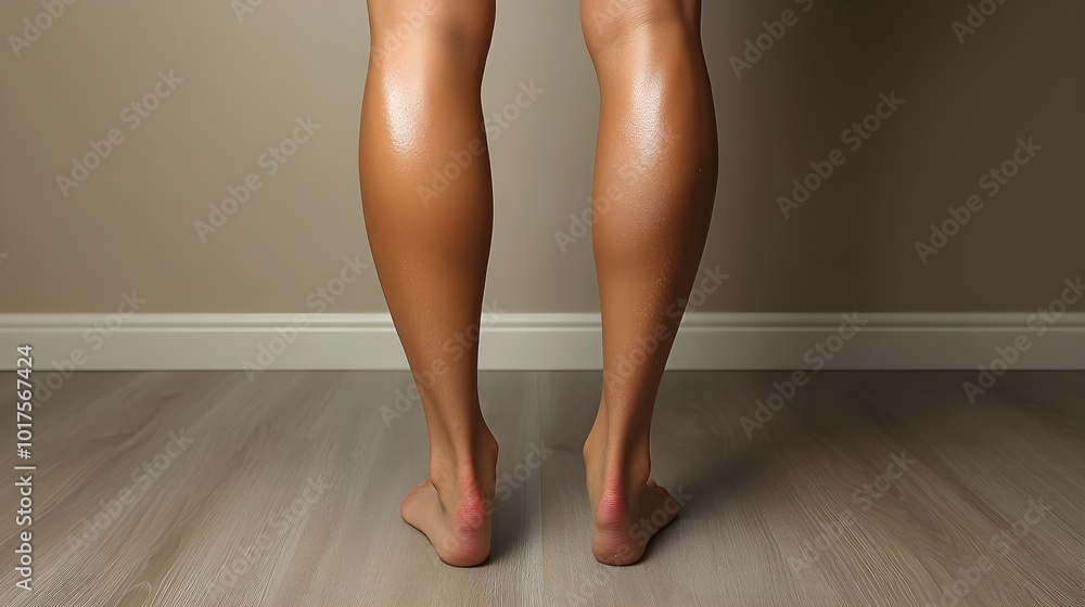 Transformation of legs, highlighting the difference between unshaven ...