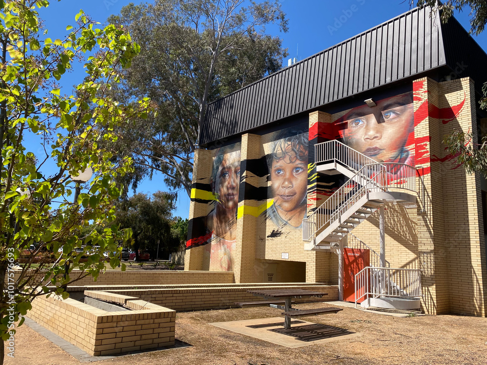 Wodonga, Victoria, Australia -8 Oct 2024 -The facade building of ...