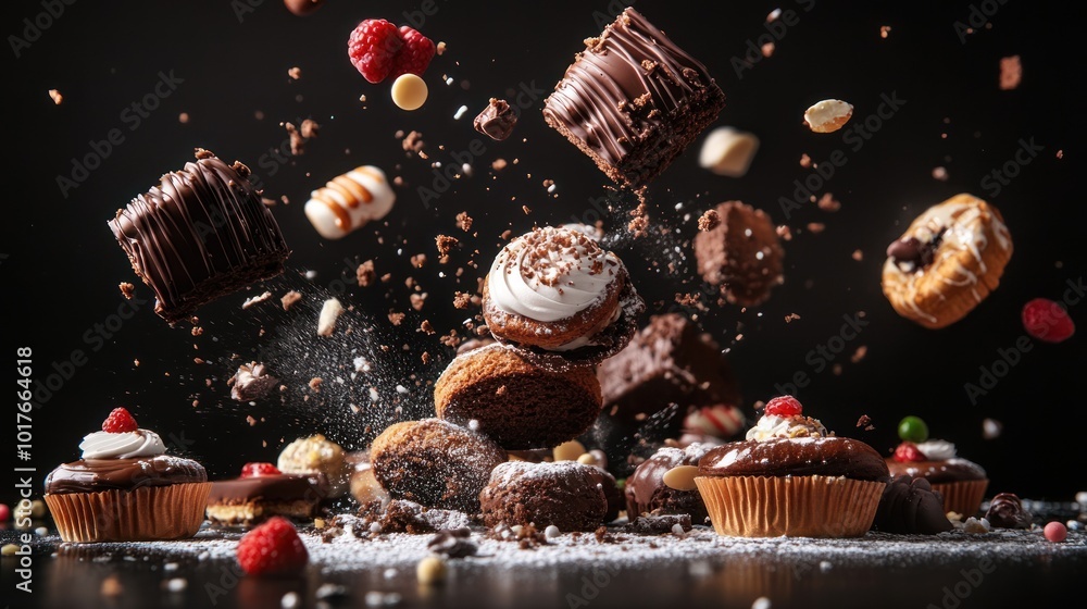 Falling baked goods and desserts Frequently used for commercial ...