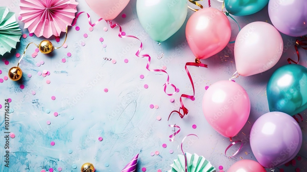 Simple Design on Birthday Background - a charming and festive visual ...