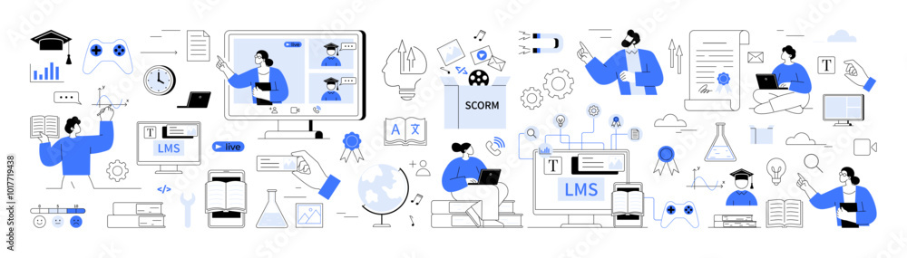 Online courses, virtual classroom, e-learning platforms. Online ...