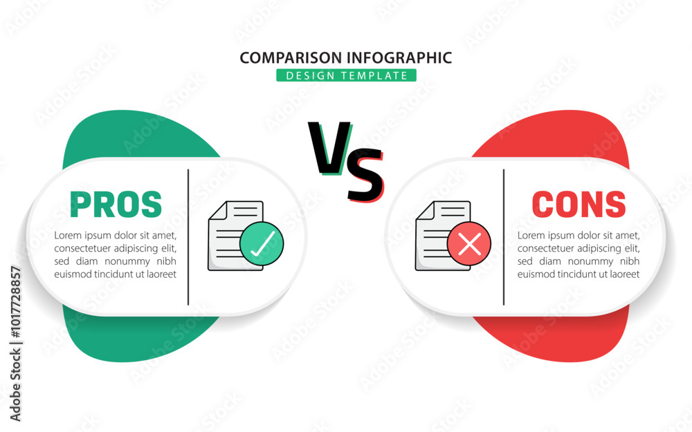 Comparison Infographic Design Template, Comparison between companies ...