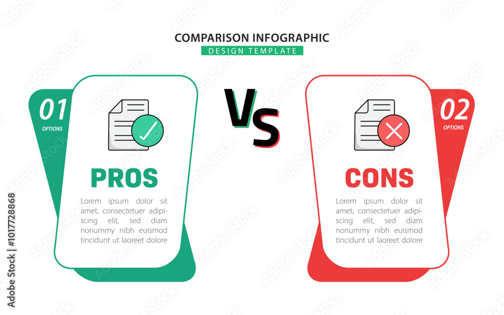 Comparison Infographic Design Template, Comparison between companies ...
