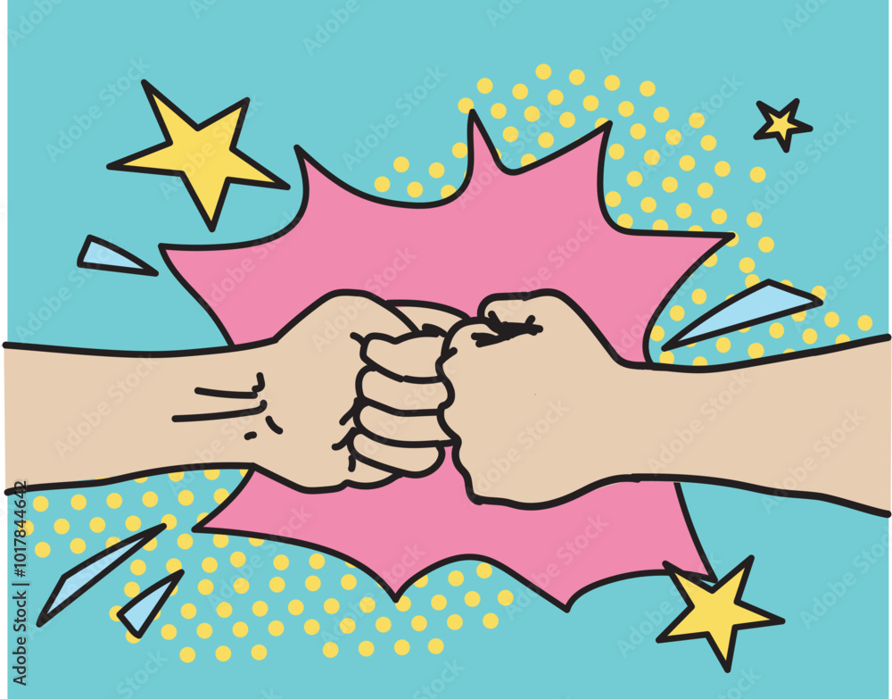 Greeting Fist, Fists Bump greeting signs Hi symbol fight symbol hands ...