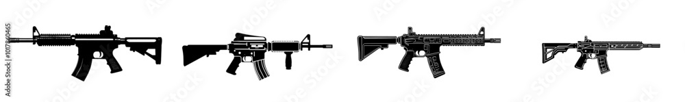 A modern image for military concepts and web design featuring an m4 ...