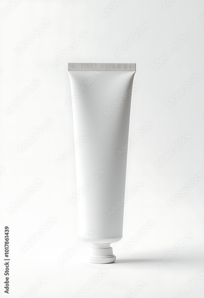 Blank toothpaste tube packaging mockup isolated on white background ...