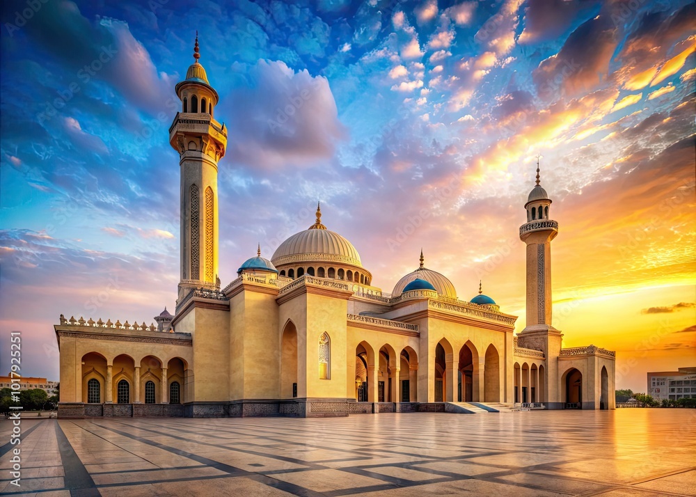 Majestic Al Fateh Grand Mosque in Bahrain Showcasing Islamic ...