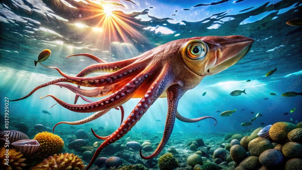 Majestic Architeuthis: The Giant Squid in Its Natural Habitat ...
