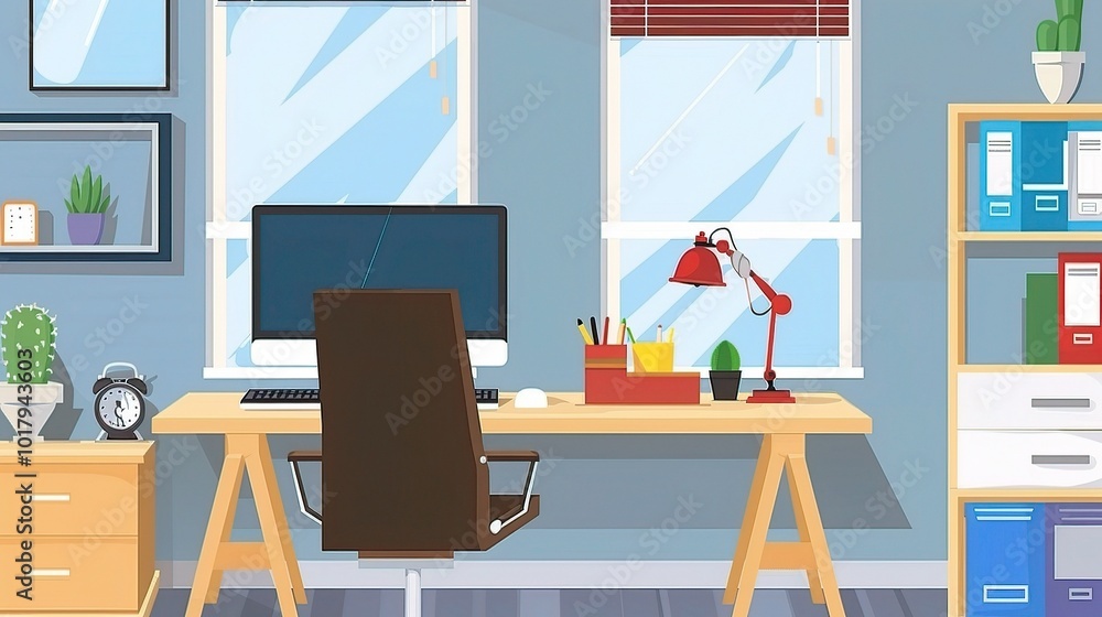 Simple Design in Office Background - a sleek and professional visual ...