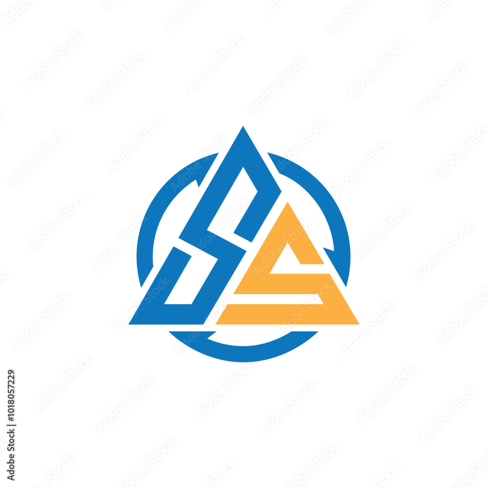 initial ss letter logo design vector template, ss logo vector design ...