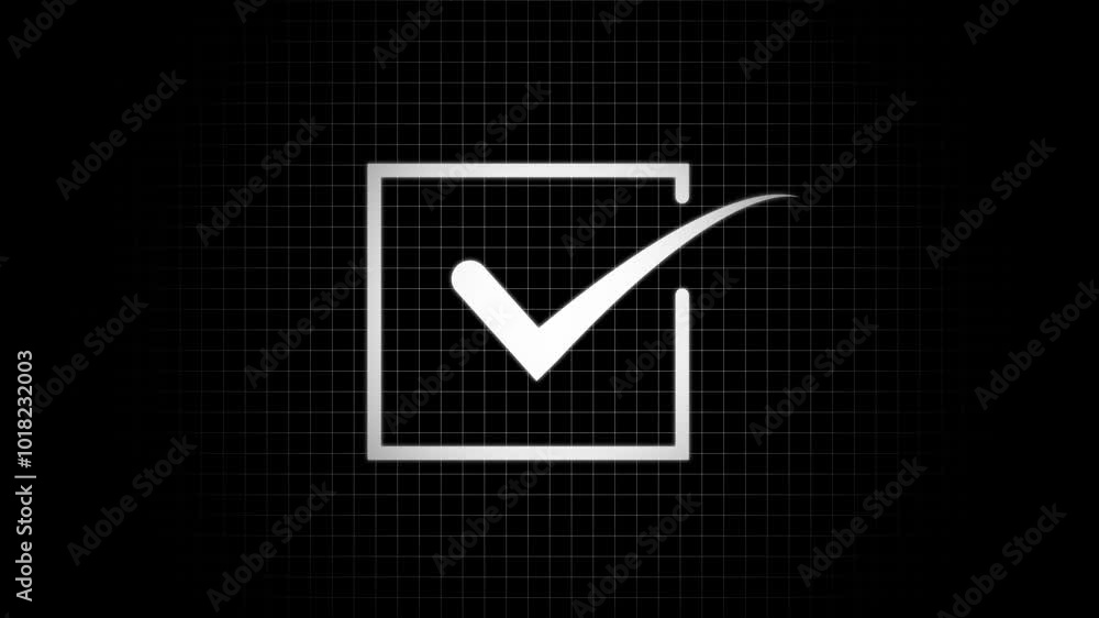 Animated flat voting icon with simple motion at alpha png transparent ...