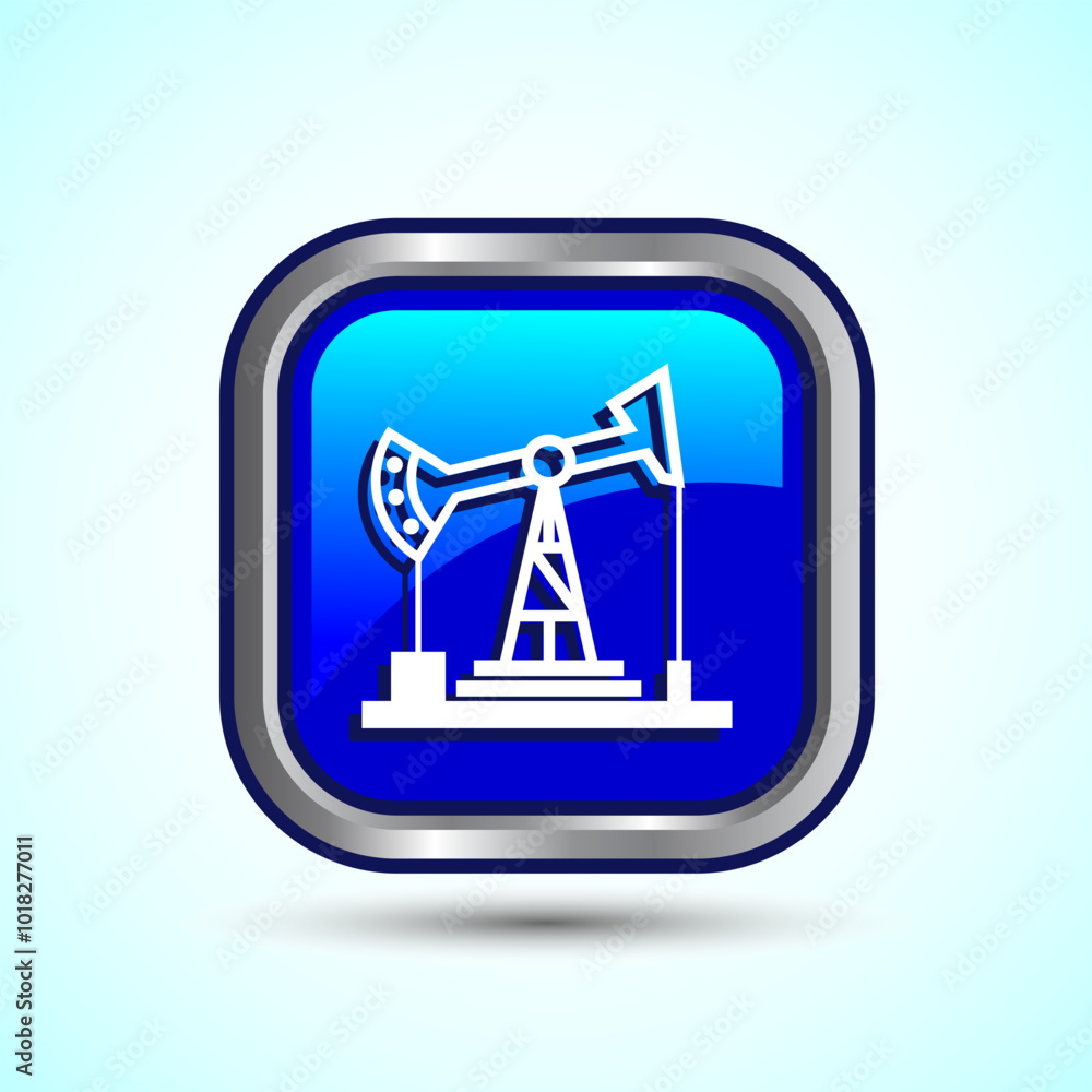 Oil Pump Icon Design Illustration, Industrial Icon For Apps and ...